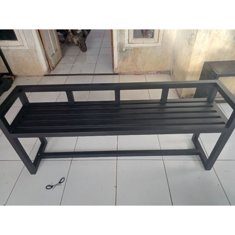 Jual kursi panjang/kursi tunggu/kursi besi 150x40x65 | Shopee Indonesia