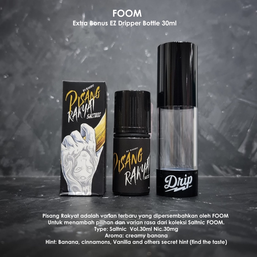 Jual PISANG RAKYAT SALT NIC 30ML BY X FOOM | Shopee Indonesia