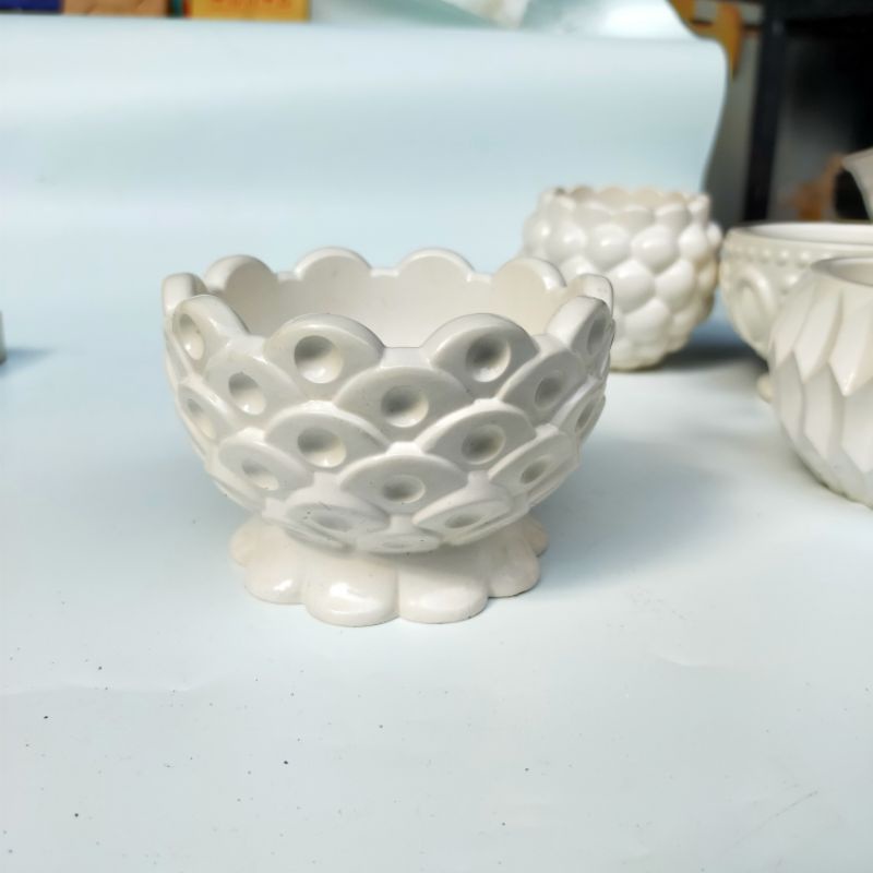 Jual pot sukulen dan kaktus minimalis bentuk cawan || pot semen ...