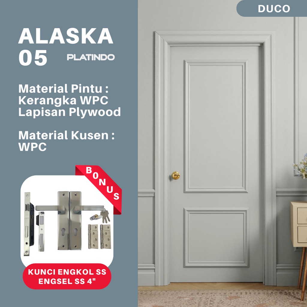 Jual Pintu Kamar WPC PLYWOOD Alaska - 05 Platindo - Custom Ukuran ...