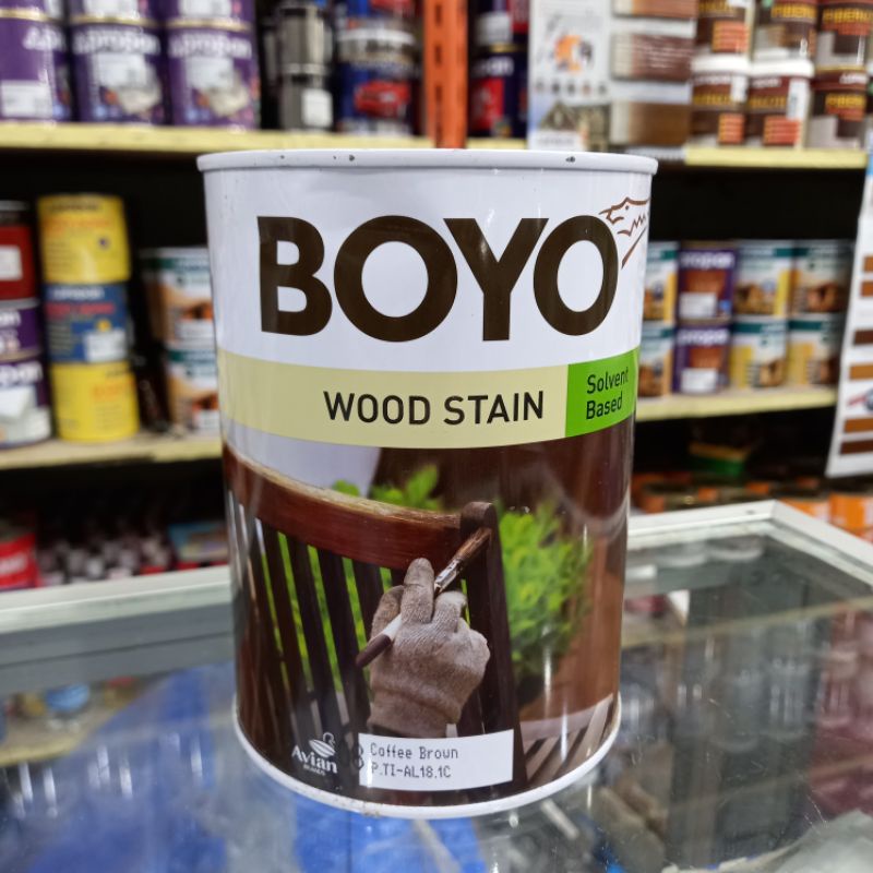 Jual Cat Kayu Boyo Wood Stain Avian Brands 1 Kg | Shopee Indonesia