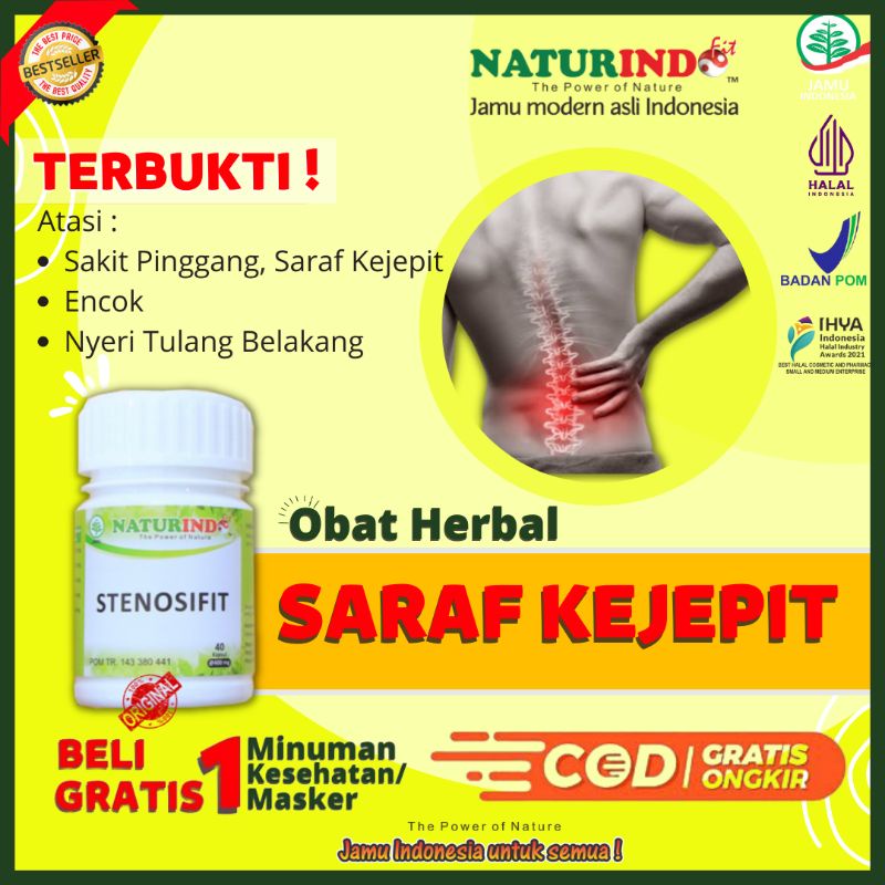 Jual Obat Sakit Pinggang Saraf Syaraf Sarap Kejepit Terjepit Pinggang ...