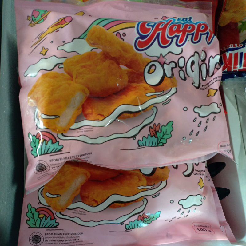 Jual Nugget Ayam Hato Happy Origin 400 gram | Shopee Indonesia