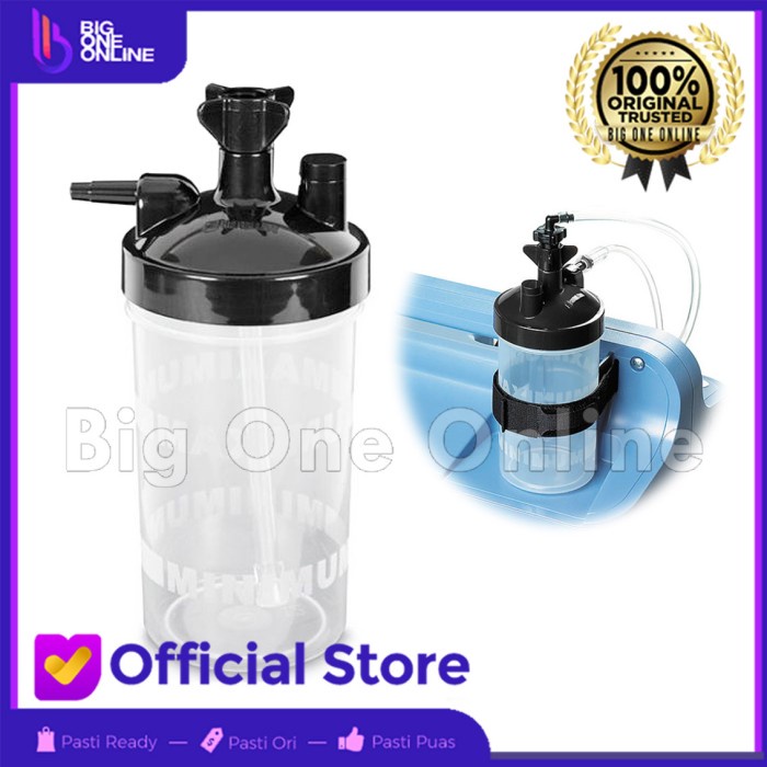Jual Botol Humidifier Oksigen Regulator, Water Bottle Oxygen ...