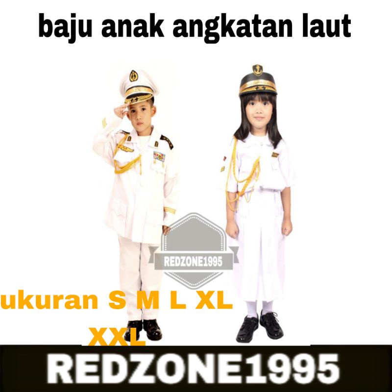 Jual Baju Seragam TNI AL Angkatan Laut | Seragam TNi AL Anak |Angkatan Laut Anak | Karnaval ...