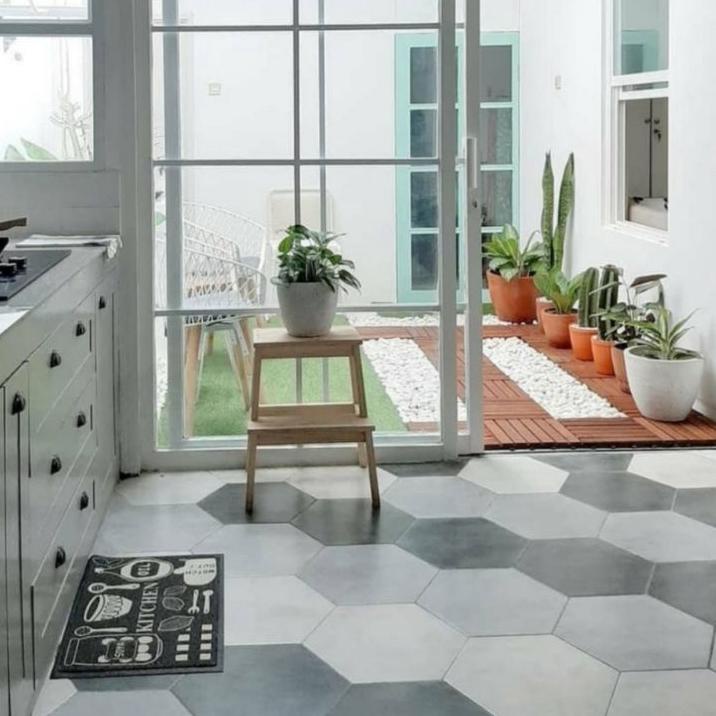 Jual BestSeller Roman Keramik Hexagonal dTravessa Segienam | Lantai ...