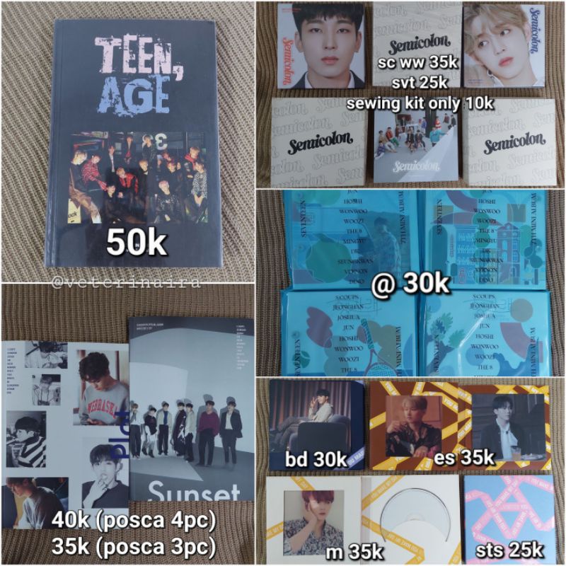 Jual ALBUM ONLY SEVENTEEN SVT TEEN,AGE RS DIRECTORS CUT PLOT SUNSET ...