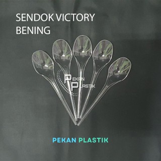 Jual SENDOK MAKAN PLASTIK VICTORY PUTIH 1 PACK ISI 25PCS FOODGRADE ...