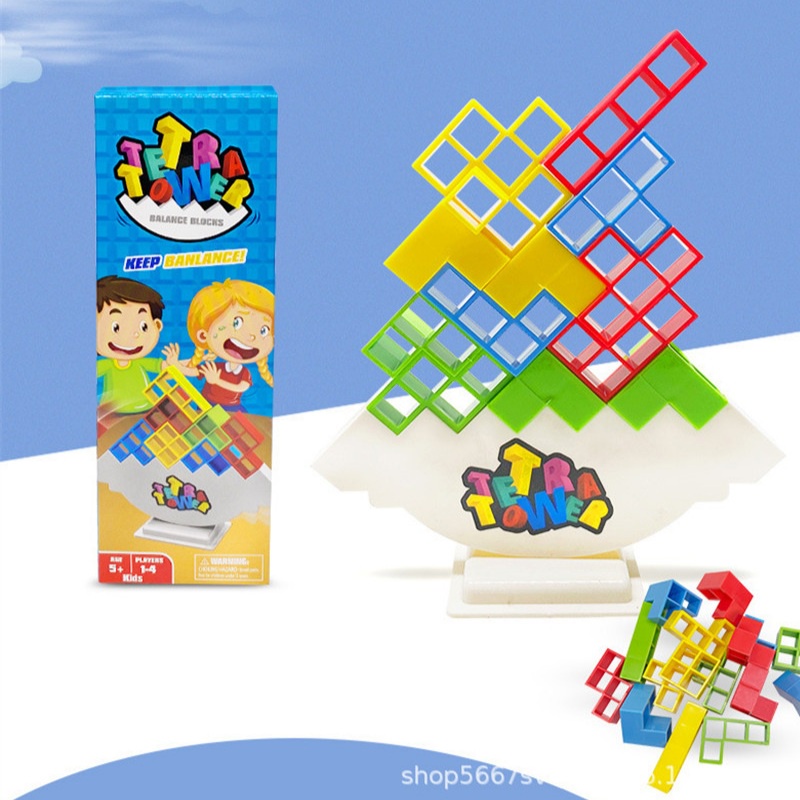 Jual MAINAN ANAK TETRIS / TETRA TOWER / MAINAN KARTU TERTIS BALANCING ...