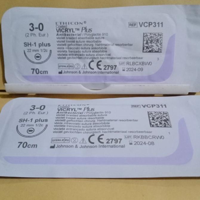 Jual VICRYL plus 3/0 roundbodied VCP311 ( PGA absorbable) | Shopee Indonesia