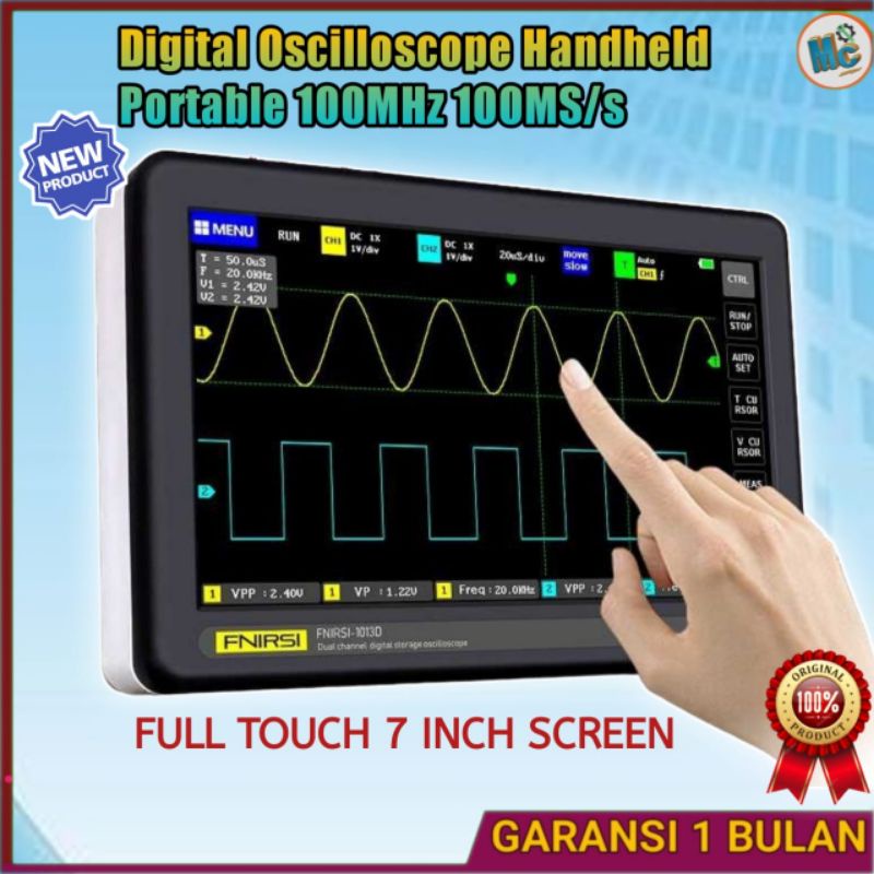 Jual PROMO ORIGINAL Digital Oscilloscope Handheld Portable 100MHz 100MS ...
