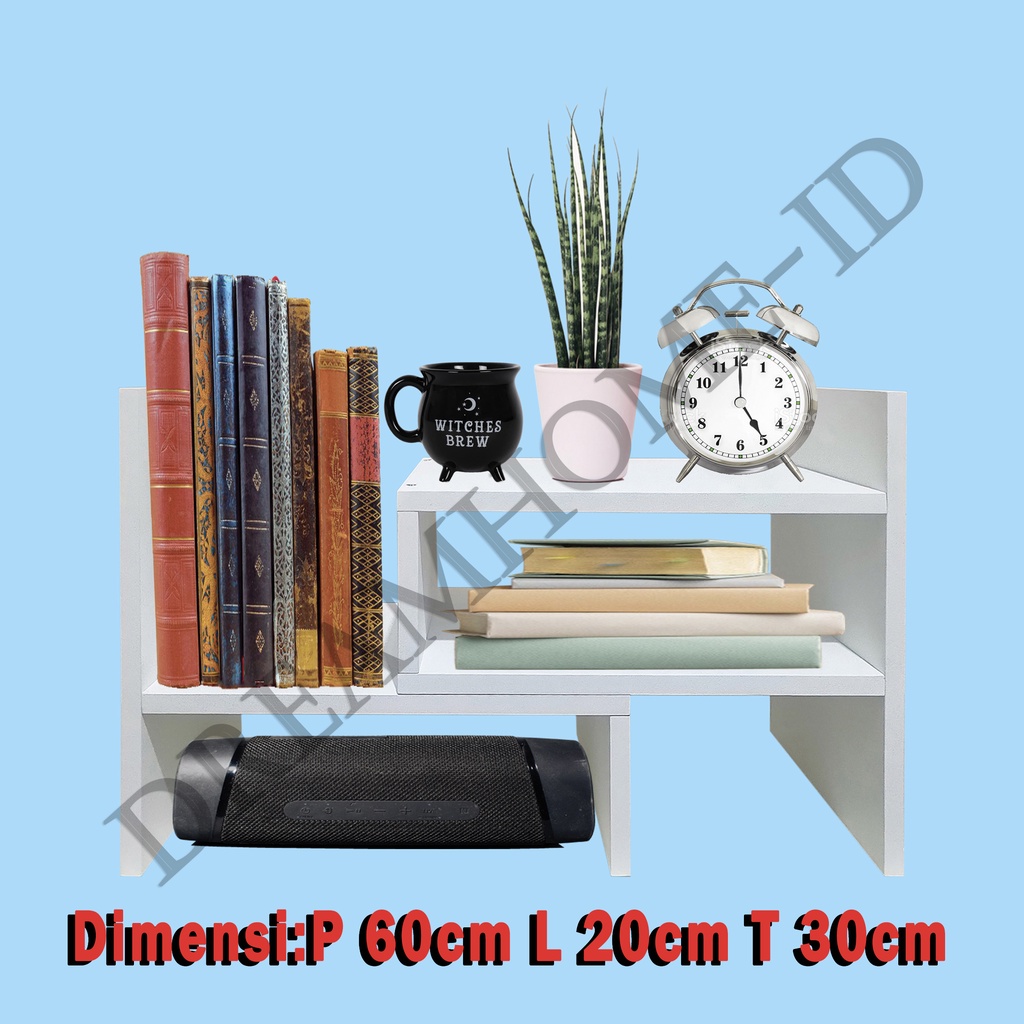 Jual rak buku meja kayu minimalis - AD17 / multi desain desk organizer ...