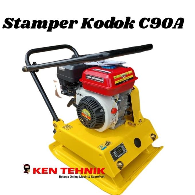 Jual Stamper Kodok C90 + Mesin Penggerak Gx 200 7Hp / Plate Compactor ...