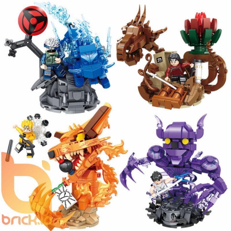 Jual JX90151 Bricks minifigure akatsuki naruto kurama sassuke hashirama ...