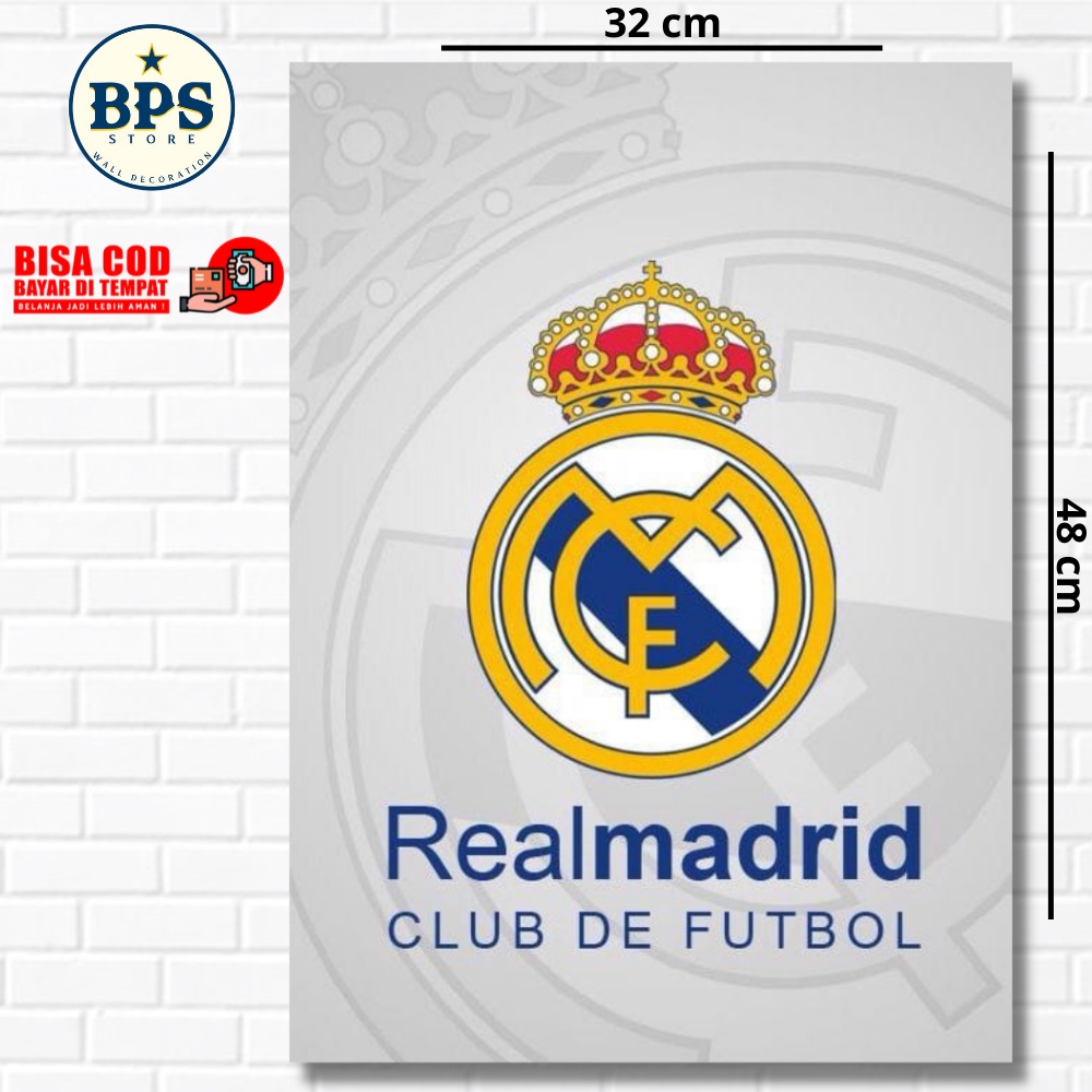 Jual POSTER REAL MADRID - FOTO REAL MADRID - POSTER SEPAKBOLA LOGO BARU ...