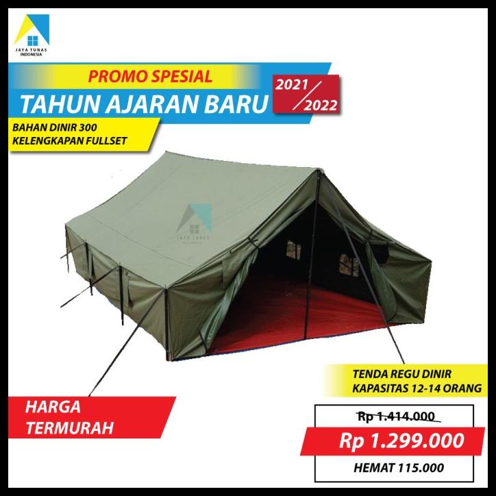 Jual Tenda Regu Pramuka 3X4 Bahan Dinir 300 Fullset / Tenda Kemah ...