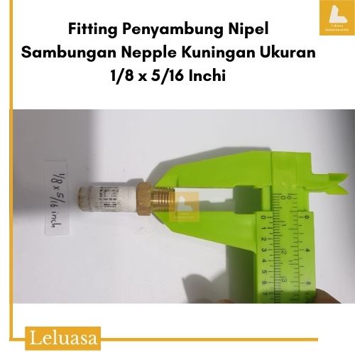Jual Fitting Penyambung Selang Nipel Sambungan Nepple Kuningan Ukuran 1 ...