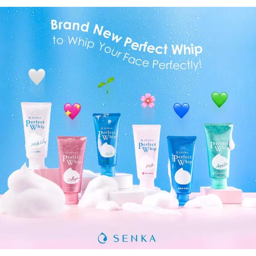 Jual Senka Perfect Whip Facial Wash 120g kemasan baru | Shopee Indonesia