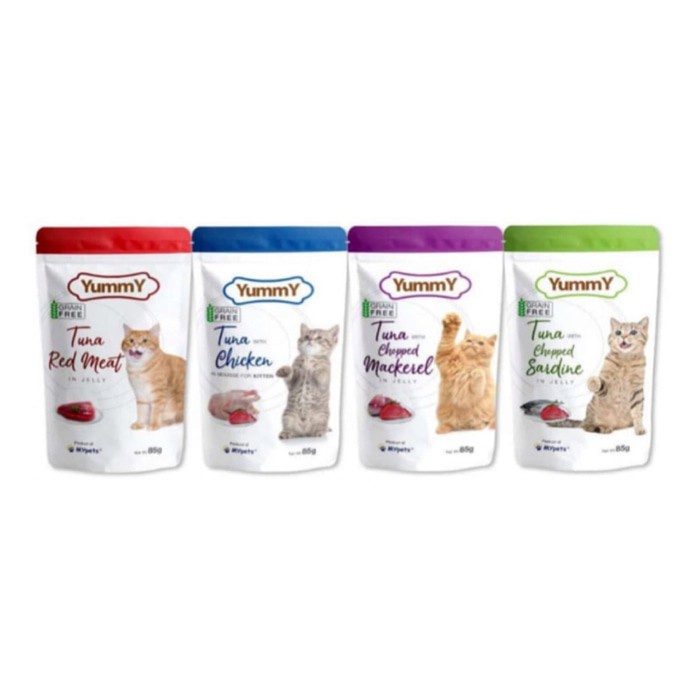 Jual Yummy Cat Pouch 85gr - Makanan Basah kucing Sachet CIKARANG ...