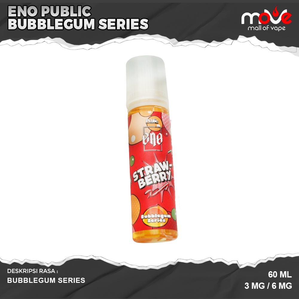 Jual Liquid Eno Bubblegum By Public 60ml Bercukai | Shopee Indonesia