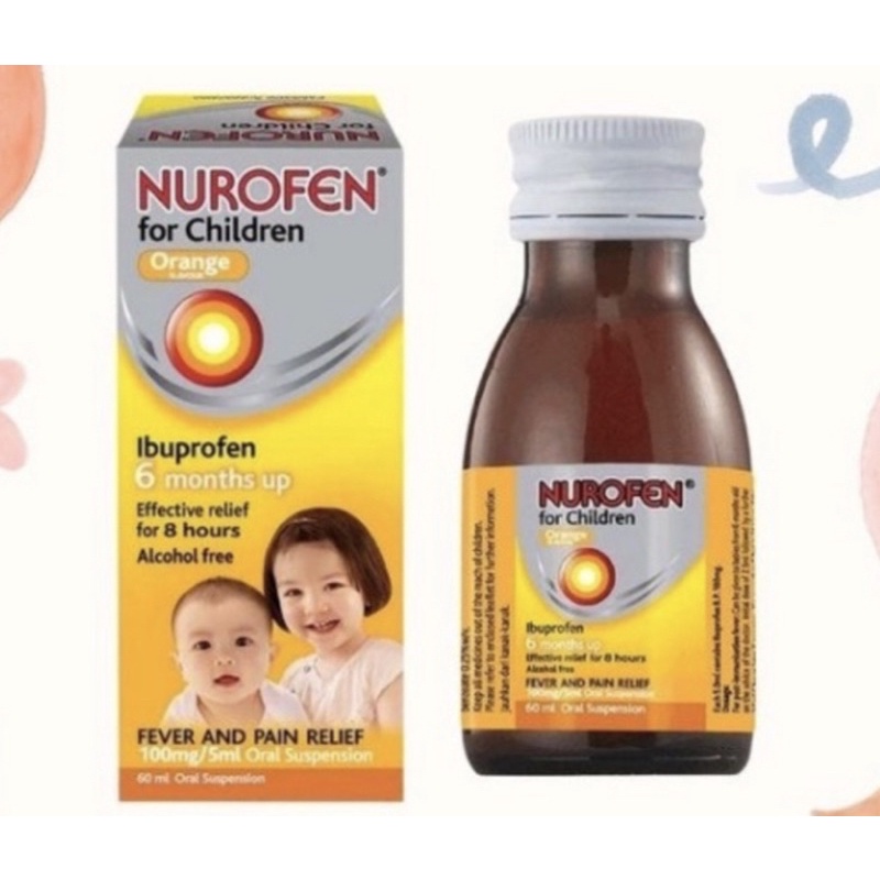 Jual Nurofen for children 6mo Singapore up obat demam anak ibuprofen | Shopee Indonesia