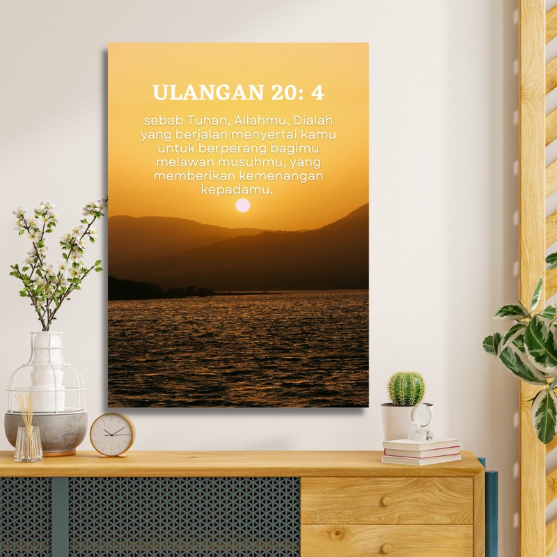 Jual Poster Ayat Alkitab / kado natal/ pajangan dinding kristen / wall ...