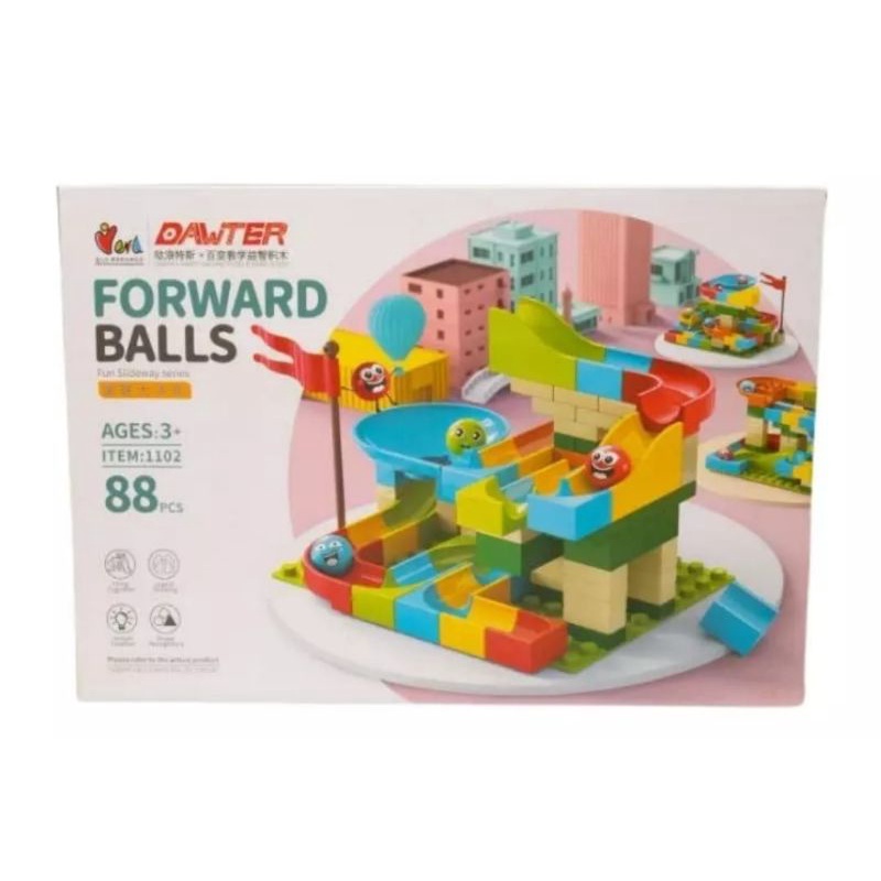 Jual KKV Yinerle Puzzle Rolling Ball Big Flush Building Blocks / Mainan ...