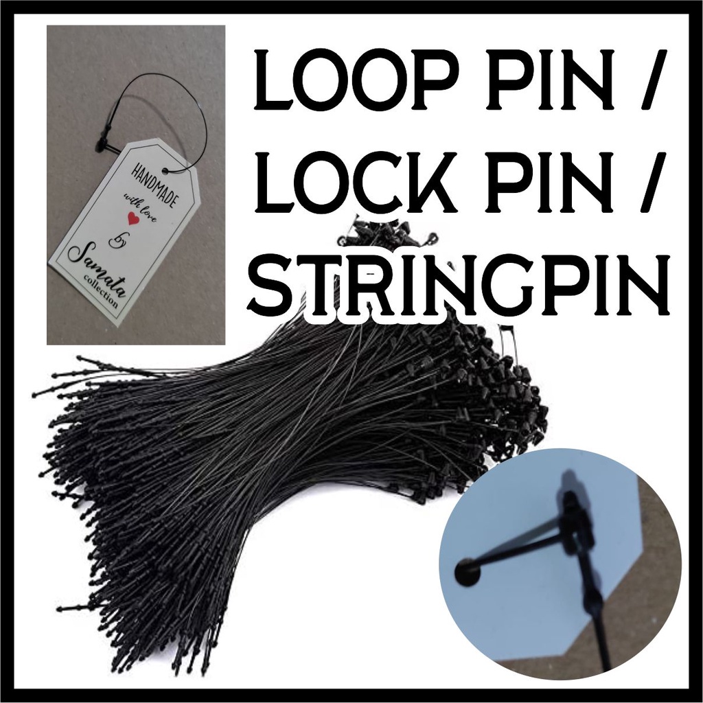 Jual LOOP PIN / LOCK PIN / STRINGPIN WARNA HITAM | Shopee Indonesia