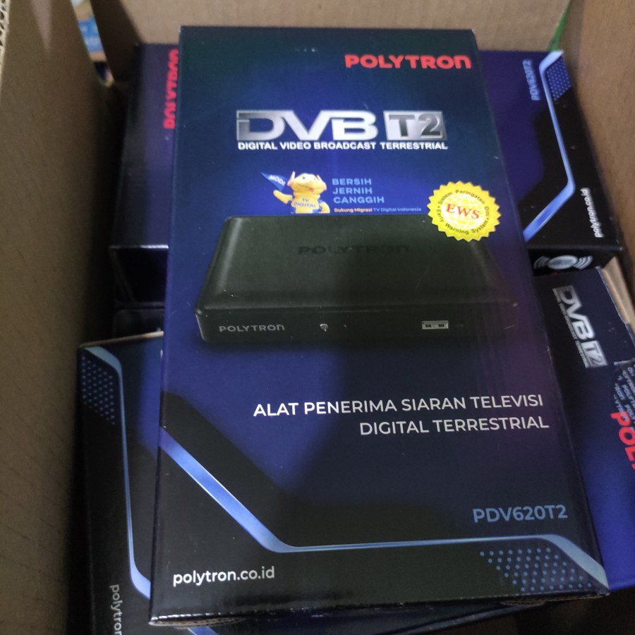 Jual POLYTRON PDV-620T2 & PDV-700T2 Set Top Box DVB T2 TV STB Receiver ...