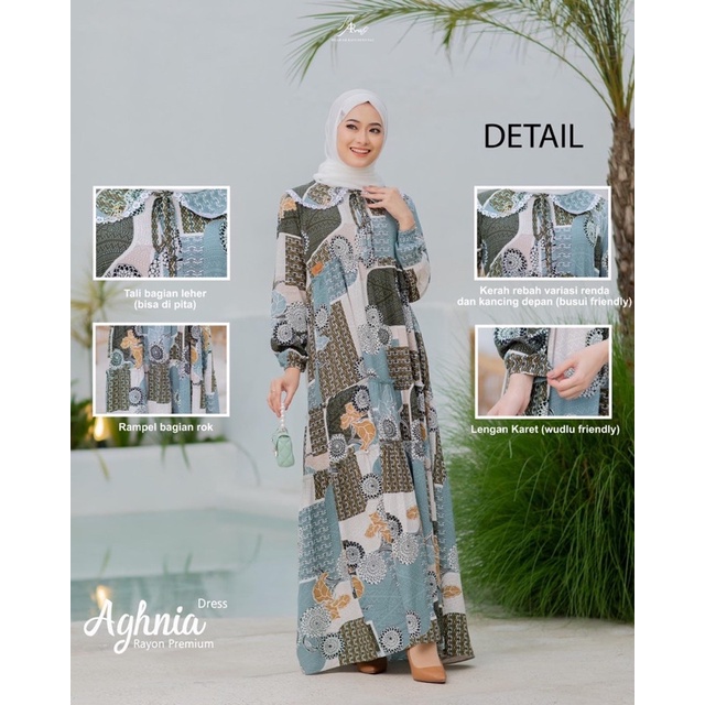 Jual HIJAB AR RAFI Aghnia Dress AR RAFI | NAYA HIJAB | Shopee Indonesia