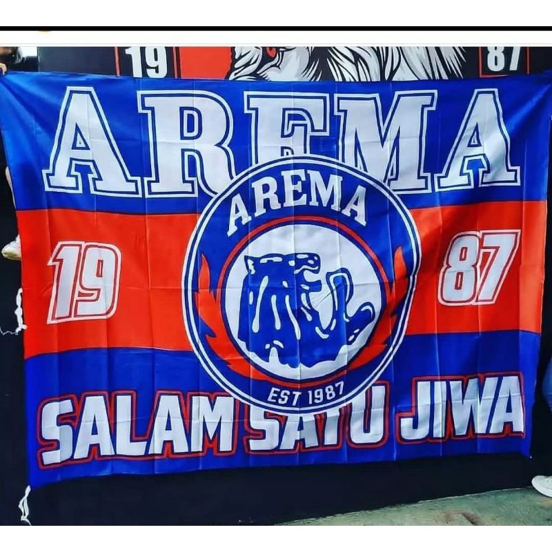 Jual Bendera Arema 200 x 150 cm / 2 x 1,5 meter Big Flag Singa ...