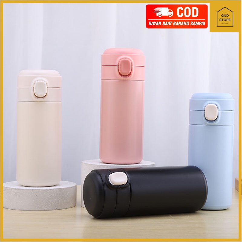 Jual Termos Tumbler Botol Air Panas Dingin Kopi Teh Stainless Steel 400ML | Shopee Indonesia