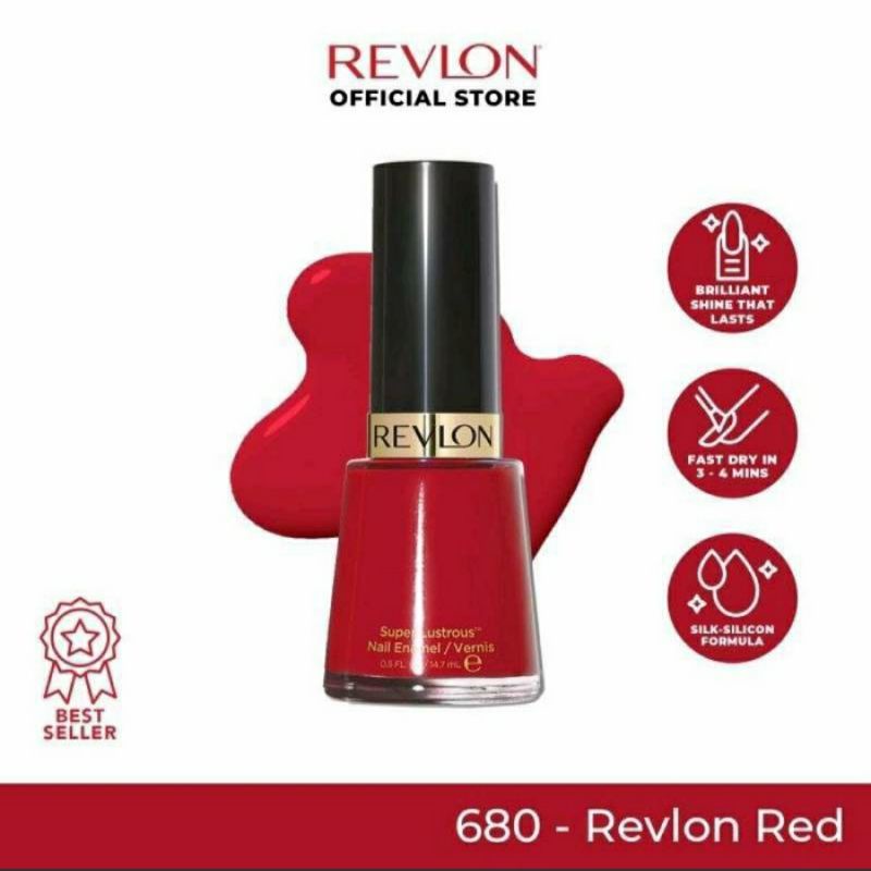 Jual Revlon Nail Enamel Polish Kutek - Revlon Red 680 (cat kuku ...
