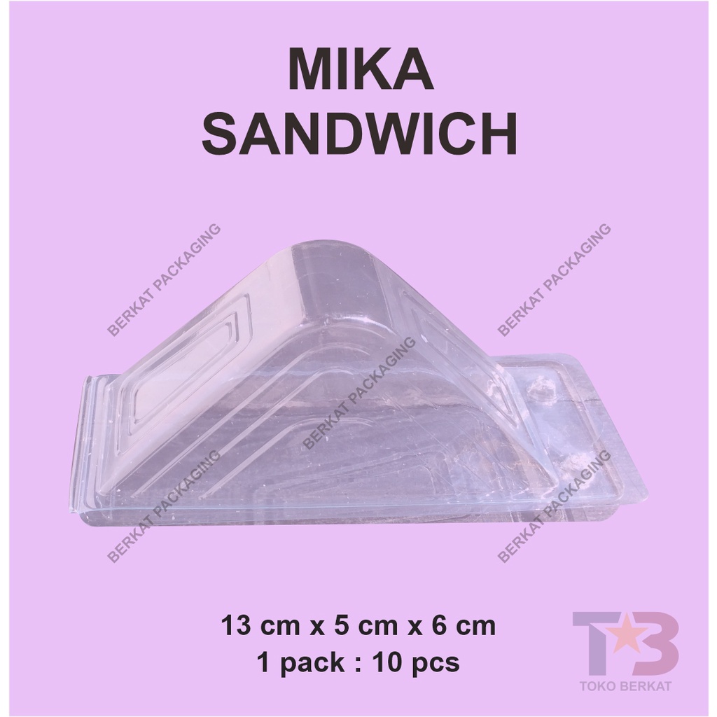Jual Mika Sandwich Segitiga isi 10 pcs / Mika Sando Fruit Salad / Mika ...