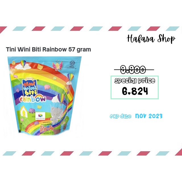 Jual Tini Wini Biti Rainbow 57 gram | Shopee Indonesia