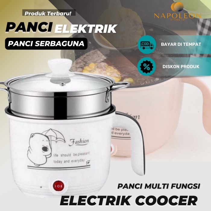Jual Panci Listrik Teflon Serbaguna 1.8 Liter Panci Elektrik Serbaguna ...