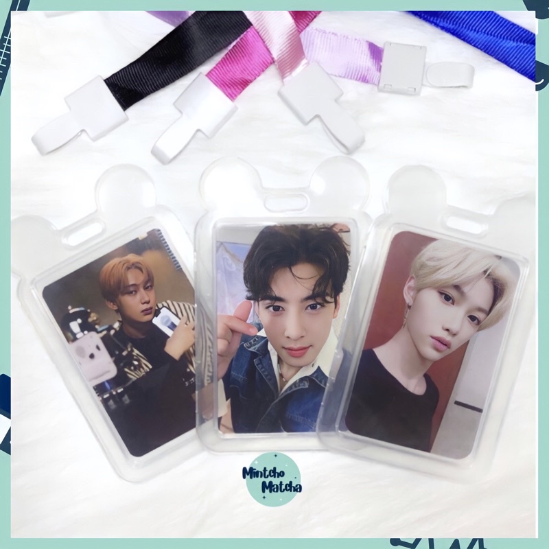 Jual Photocard holder plastik mickey mouse id card holder plastik ...