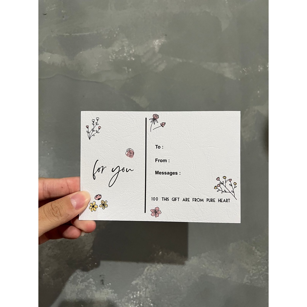 Jual Kartu ucapan / Greeting Card Bisa Tulis Tangan untuk tambahan ...