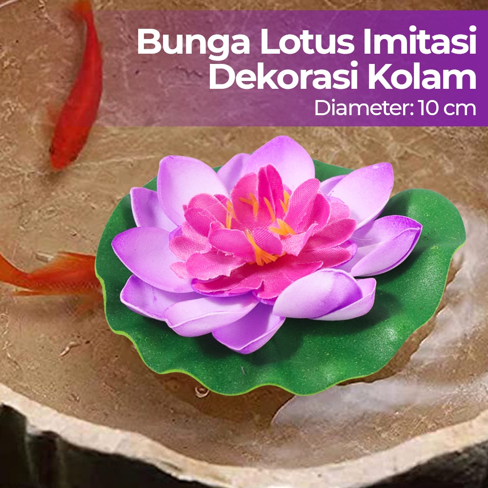 Jual Bunga Teratai Lotus Dekorasi Kolam Taman - Bunga Air Artificial ...