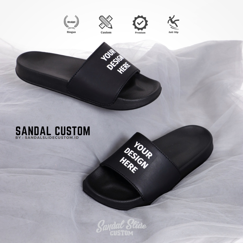 Produk Sandal Slide Custom | Shopee Indonesia
