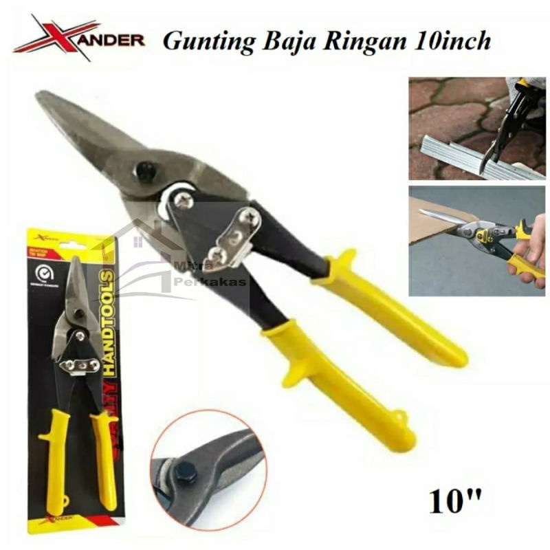 Jual Xander Gunting Baja Ringan 10 Inch - Gunting Seng Serbaguna ...