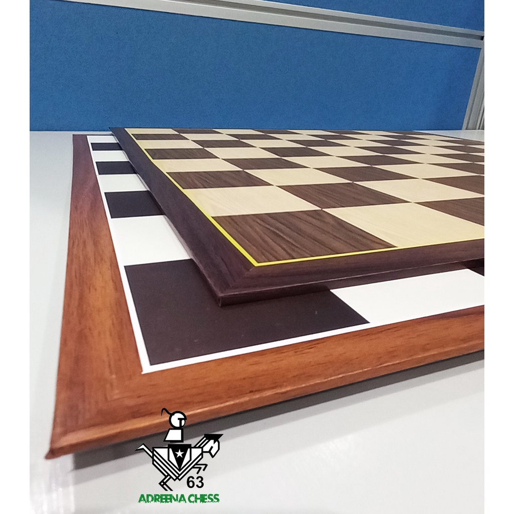 Jual Papan Catur Lipat 4 Bahan MDF Motif Dark Wood Standar Nasional ...