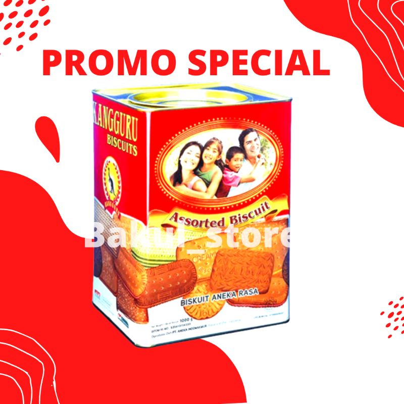 Jual AIM BISKUIT KANGGURU ASSORTED BISCUITS KALENG 1000 GR - 1KG ...