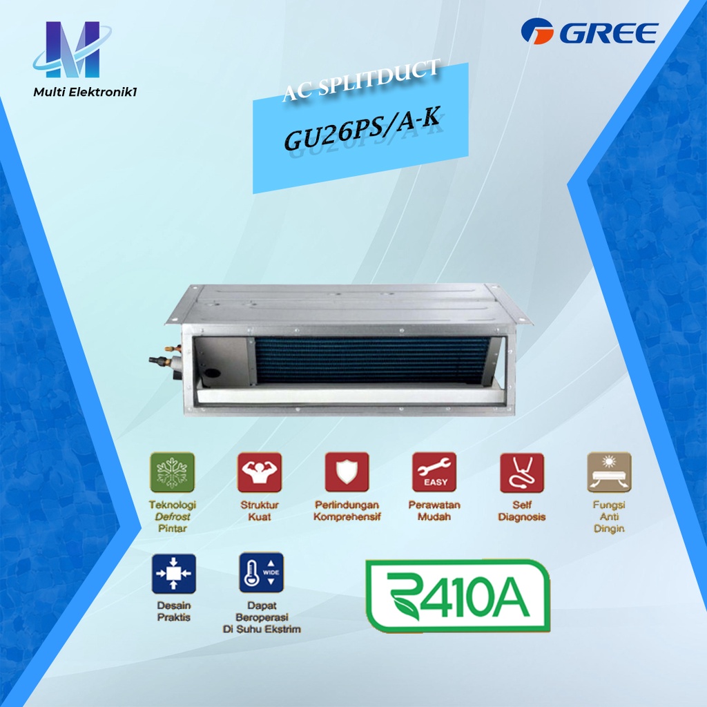 Jual AC Duct Gree Type GU26PS/A-K 1PK | Air Conditioner | Shopee Indonesia