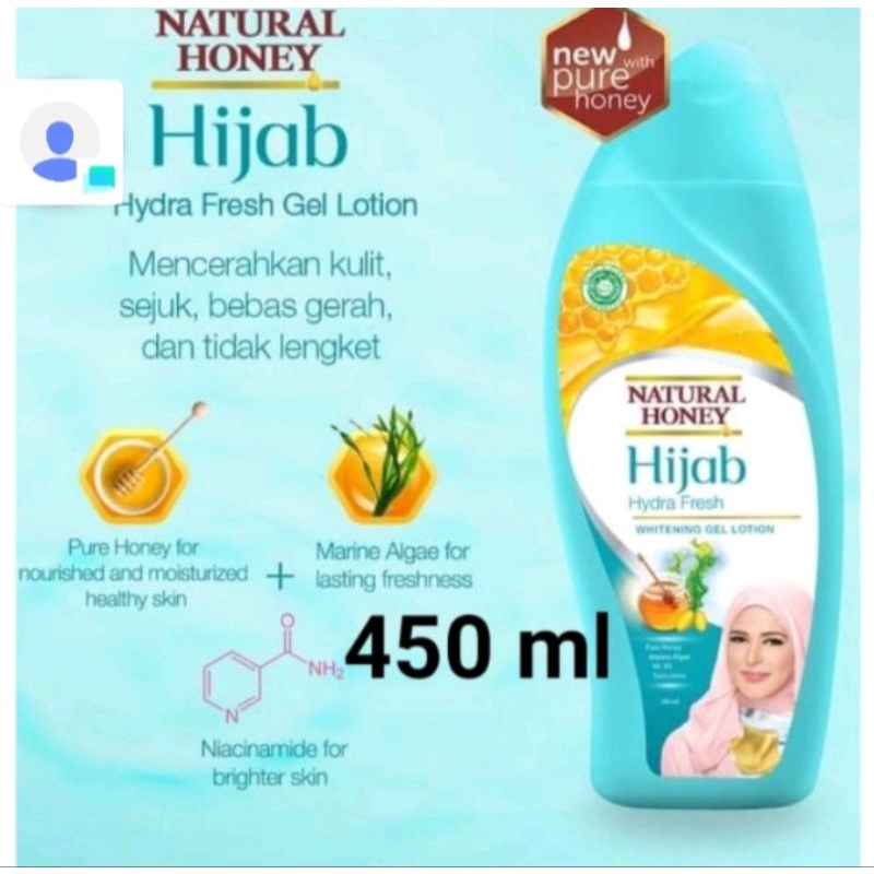Jual Natural Honey HIJAB Hand & Body Lotion 180ml Hydra Fresh Gel lotion // HandBody Hijab ...