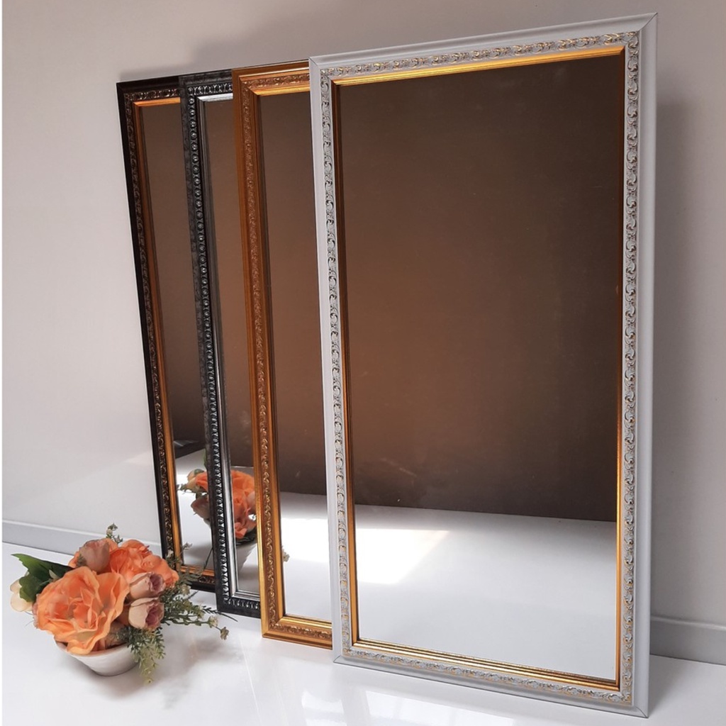 Jual Cermin Dinding Minimalis / Cermin tempel / Kaca Salon 35x65 ...