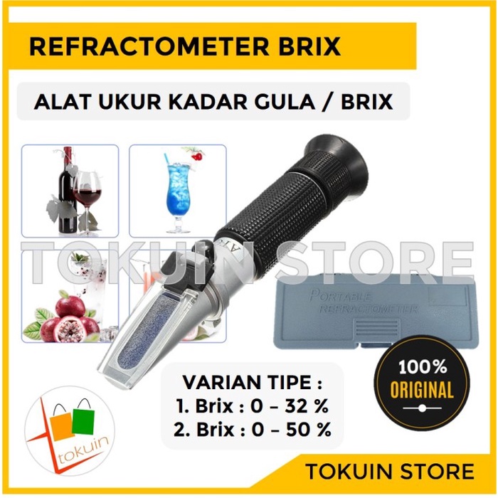 Jual REFRACTOMETER BRIX METER REFRAKTOMETER BRIX KADAR GULA SUGAR BUAH ...