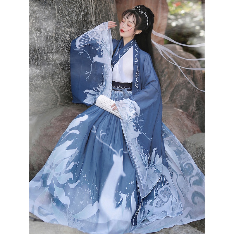 Jual Original Hanfu 3Pcs Ancient Chinese Costume Women Clothes ...