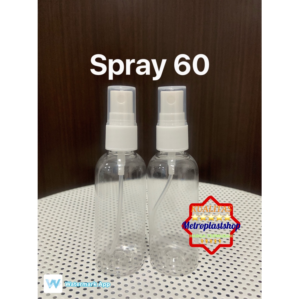 Jual Botol SPRAY 60ml 60 ml botol sprai 60ml botol semprot 60ml botol PET 60ml | Shopee Indonesia