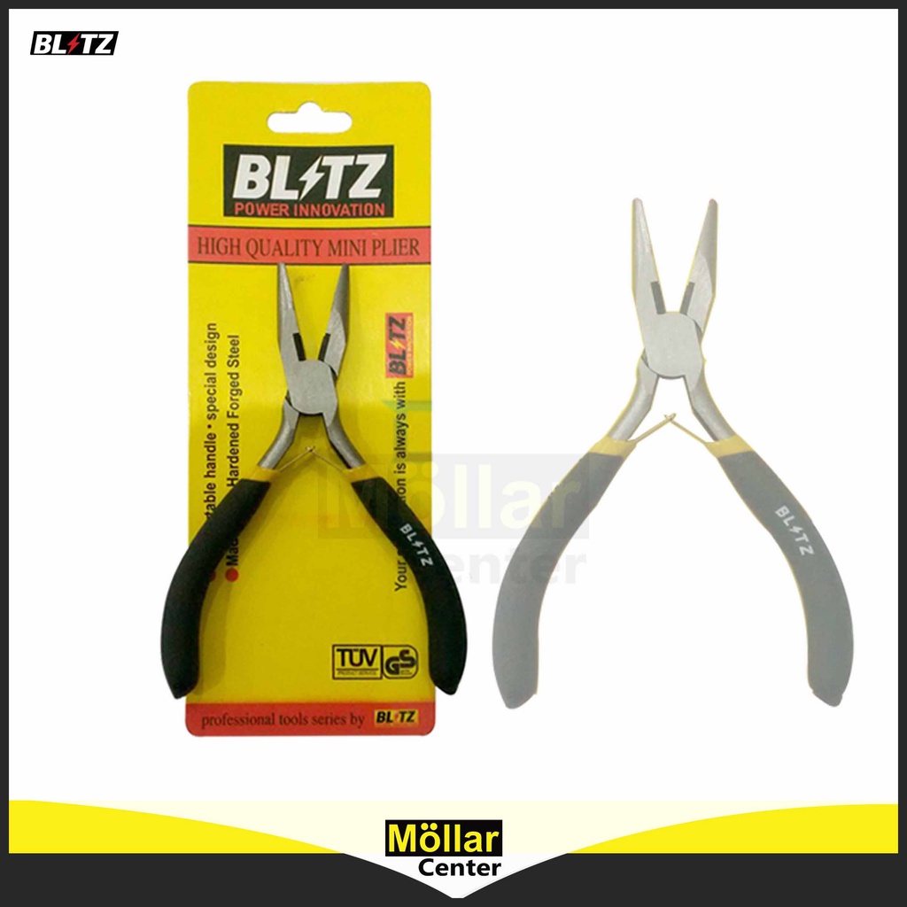 Jual BLITZ Tang Lancip Mini 4,5" Blister Long Nose Plier 4.5 Inch ...